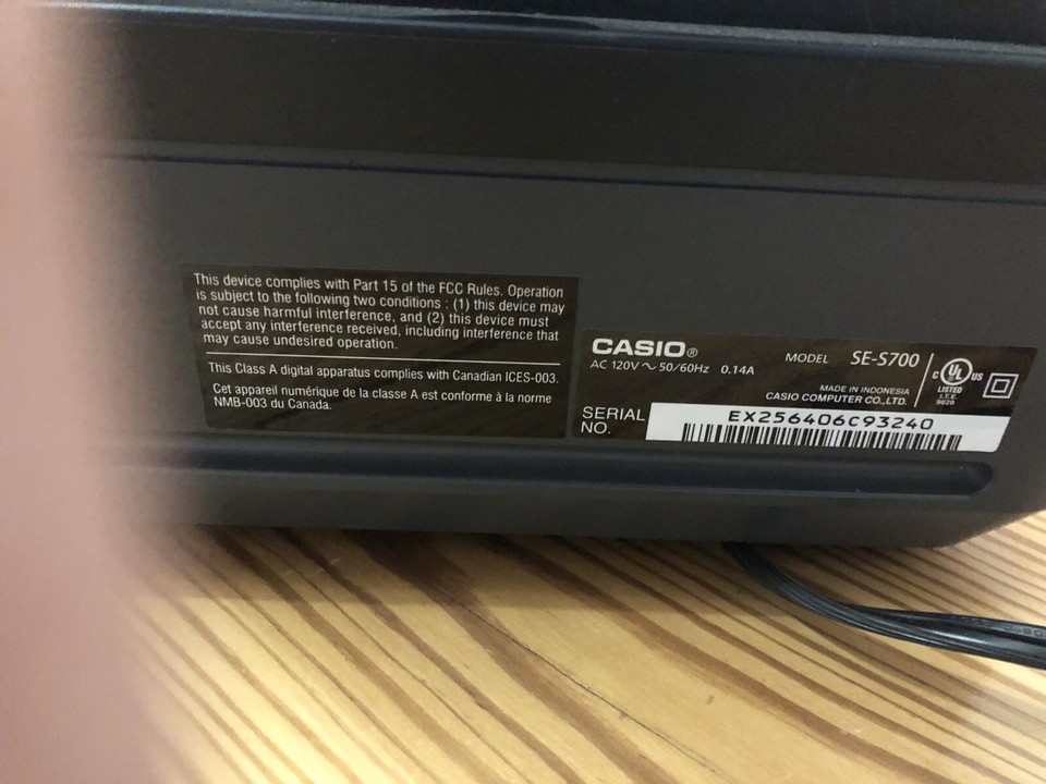 Casio SE-S700 Electronic Cash Register - Black With Function Keys | eBay