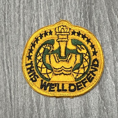 Vtg US Army Drill Instructor DI Full Colored Identification Badge ...