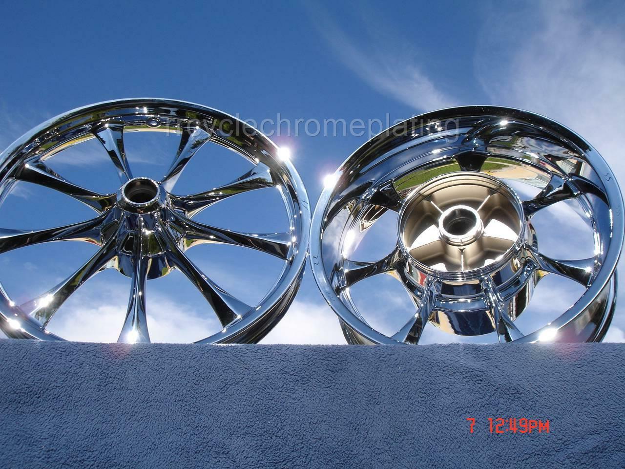 Honda FURY OEM Chrome Rims Wheels Rim Wheel Front Rear VTX 1300 ...