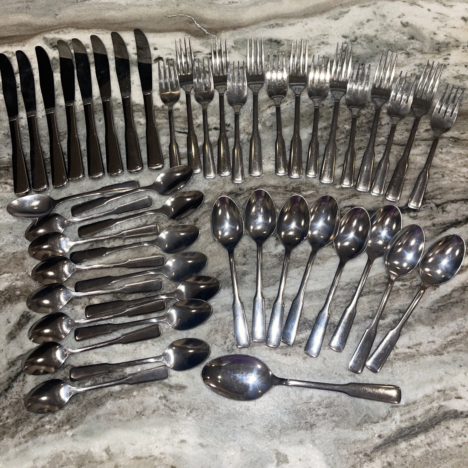 Wm A ROGERS Stainless ONEIDA Flatware 46 Pieces Friendship Pattern | eBay
