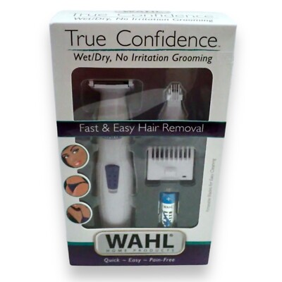 Wahl True Confidence Fast & Easy Hair Removal Face & Body Hair Kit ...