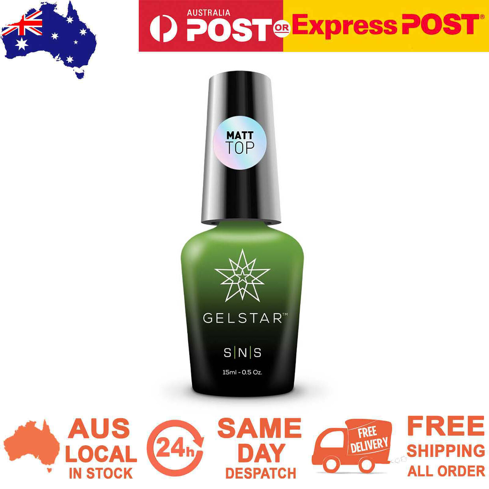 SNS - GelStar Matt UV Nail Gel Polish Top Coat 15ml | eBay Australia