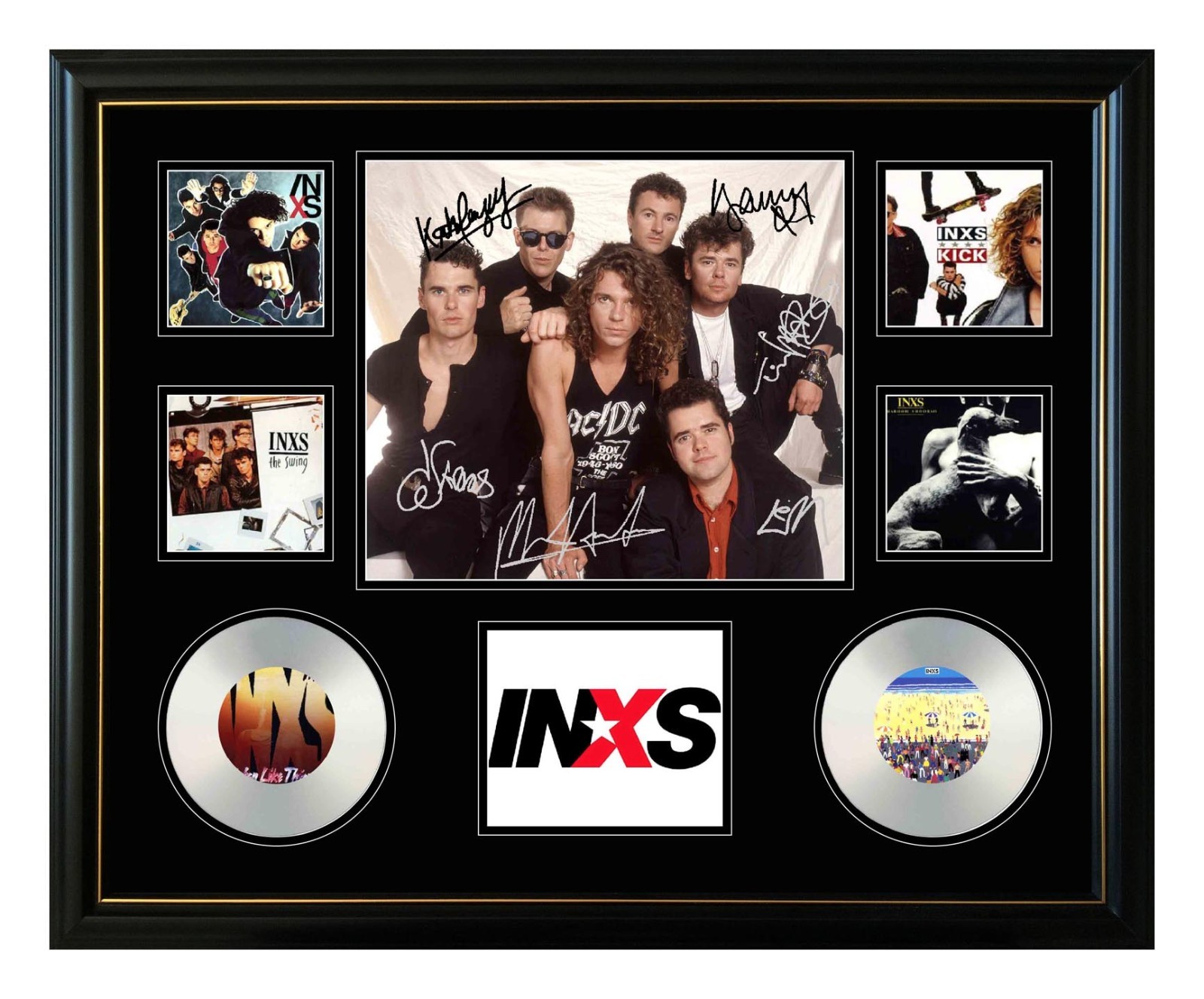 INXS SIGNED LIMITED EDITION FRAMED MEMORABILIA | eBay Australia