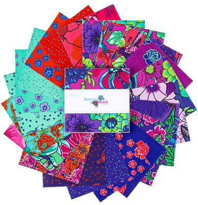 Botanic Blast Riley Blake 5" Stacker 100% Cotton Precut Squares | eBay