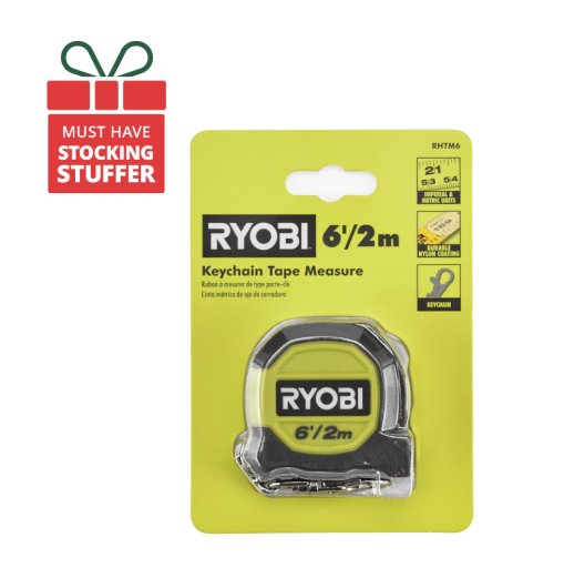 RYOBI 6'/2m Keychain Tape Measure | eBay