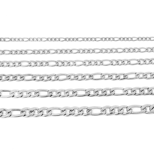 10M/Roll 304 Stainless Steel Figaro Unwelded Chains with Spool 3~6.8mm ...