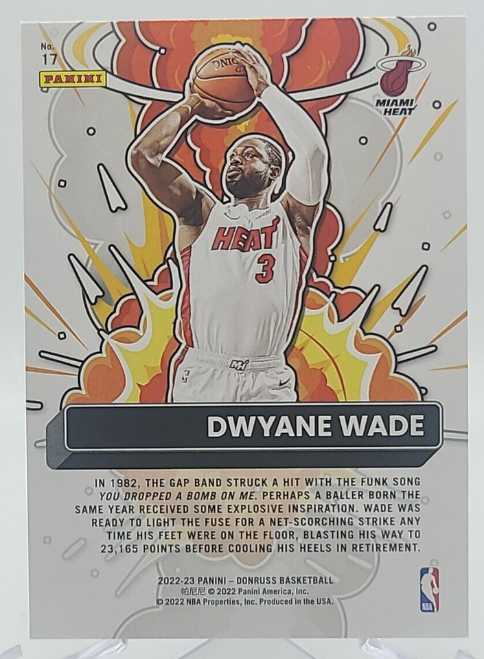 2022-23 Donruss Bomb Squad #17 Dwyane Wade - Miami Heat | eBay