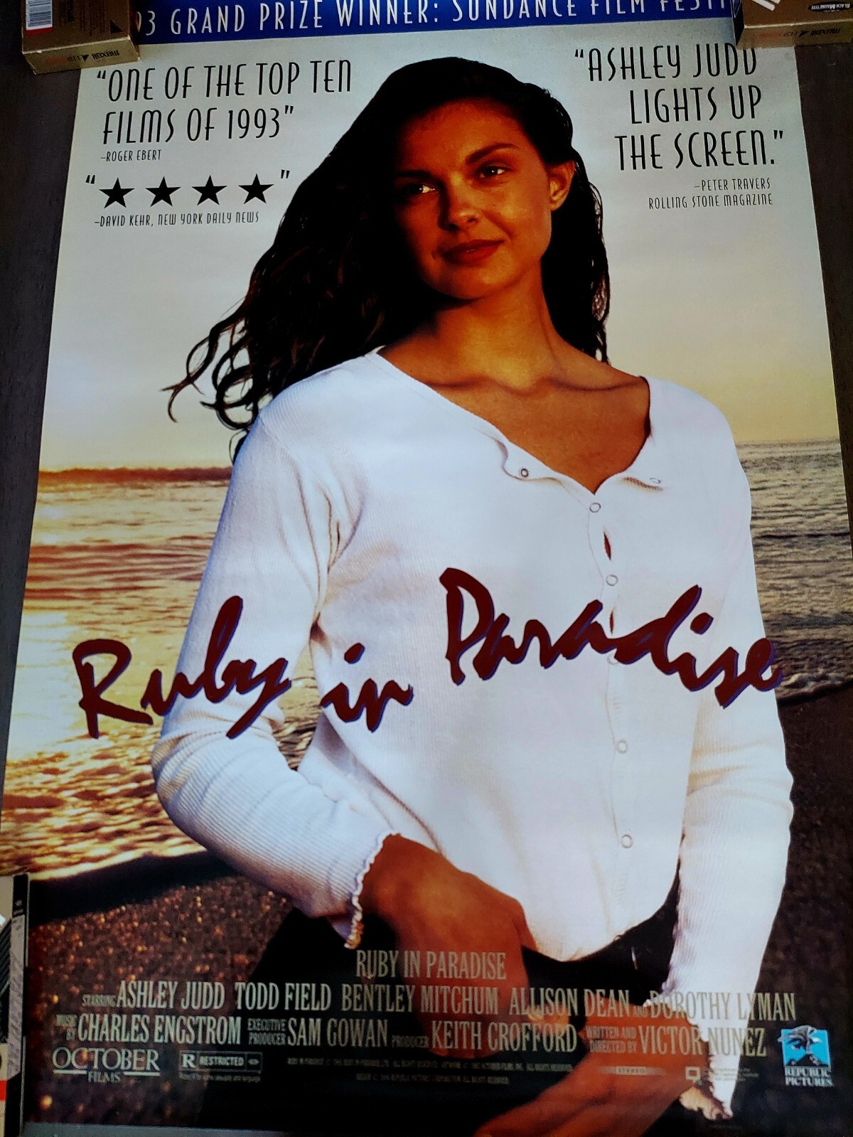 RUBY IN PARADISE gorgeous ASHLEY JUDD movie poster 1994 | eBay