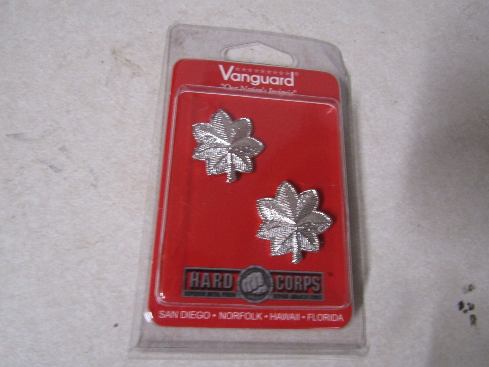 MILITARY INSIGNIA LIEUTENANT COLONEL SET OF 2 CHROME FULL SIZE ARMY AIR ...