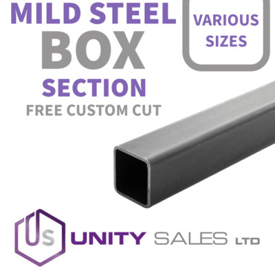 MILD STEEL BOX SECTION - VARIOUS LENGTH / DIAMETER AVAILABLE - FREE ...