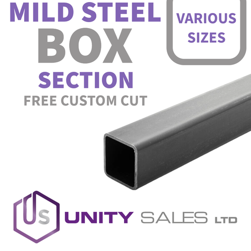 MILD STEEL BOX SECTION - VARIOUS LENGTH / DIAMETER AVAILABLE - FREE ...