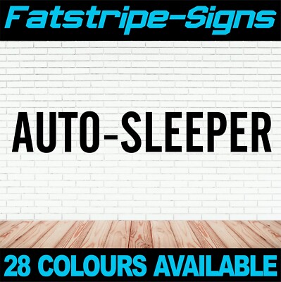 AUTO SLEEPER NAME TEXT STICKERS GRAPHICS DECALS CAMPER VAN MOTORHOME ...
