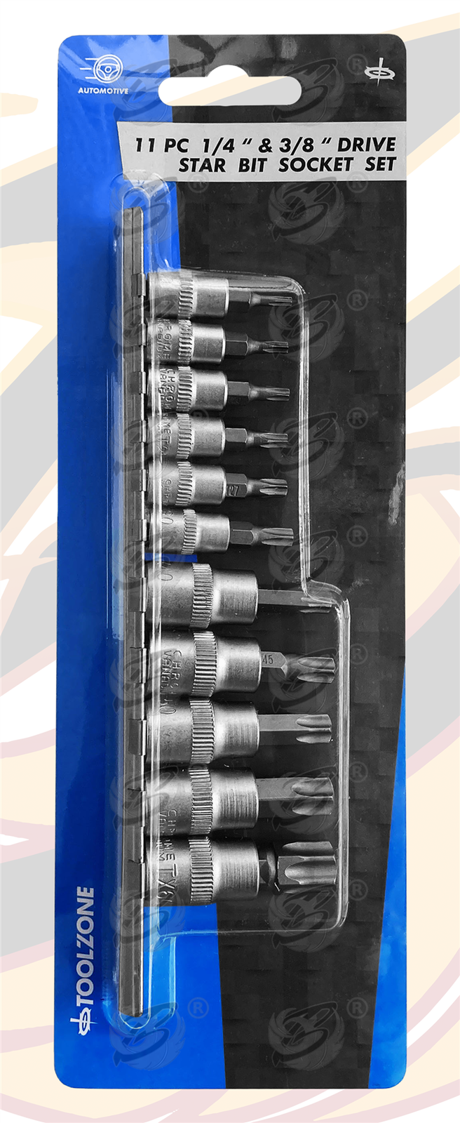 TORX BIT Socket Set 1/4" & 3/8" Drive T10 To T60 Star Bits Sockets TRX ...