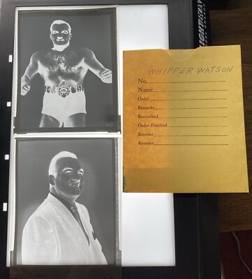 RARE Original Vintage 1960's Wrestling Negatives Lot WHIPPER BILLY ...