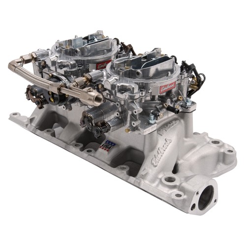 Edelbrock 2035 RPM Dual-Quad Manifold and Carb Kit For Small-Block Ford ...