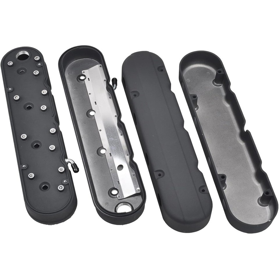 Aluminum Valve Covers with Coil Mounts w/Covers for Chevy LS LS1 LS2 ...