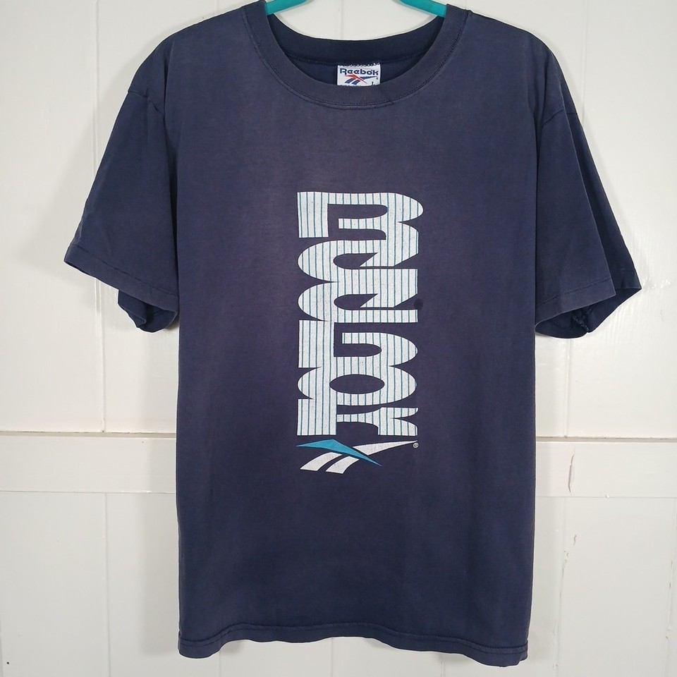 Vintage Reebok Shirt Single Stitch Spell Out Graphic Tee Men's Large ...