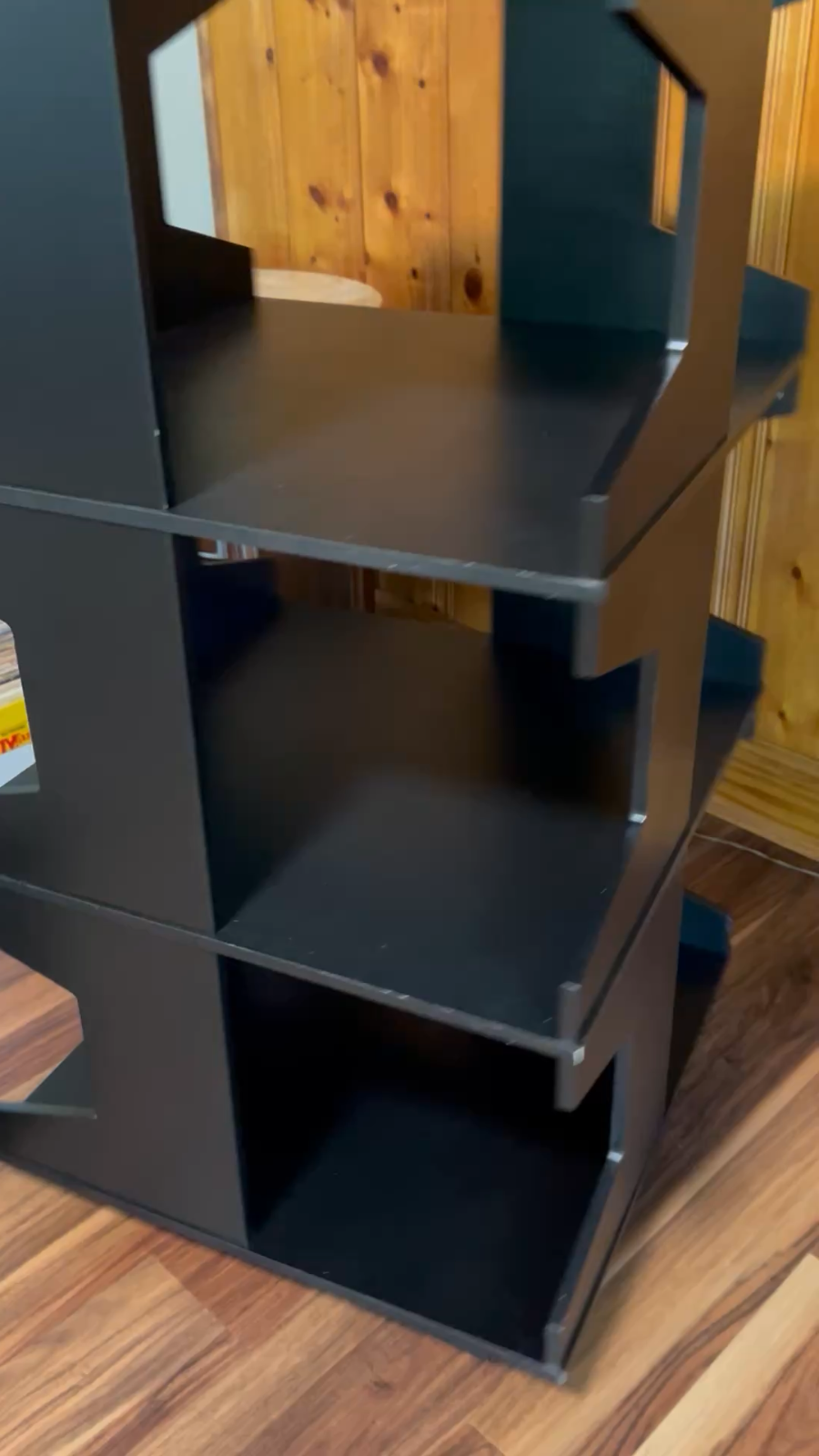 Hammacher Schlemmer Rotating LP Storage Tower/Black RECORD HOLDER ...