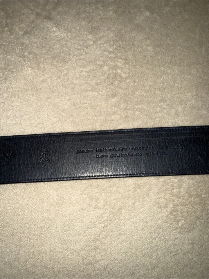 Nike Air Jordan Belt Gold Jumpman Buckle With White Elephant Print Belt ...