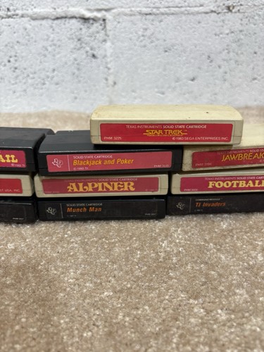 Lot of 13 Texas Instruments TI-99/4A Computer Game Cartridges - Some ...