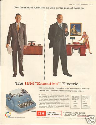 1957 LARGE Print Ad of IBM Executive Electric Typewriter | eBay