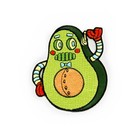 Winks For Days Mr. Avocado Robot Embroidered Iron-On Patch | eBay