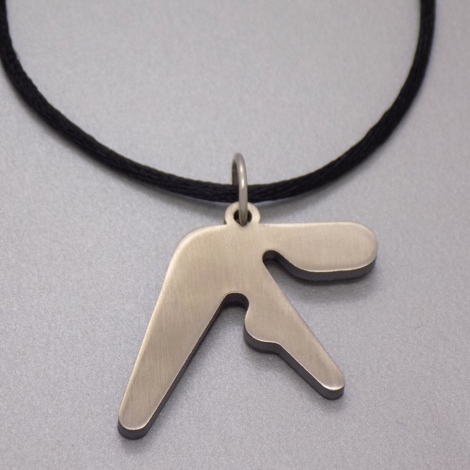 Aphex Twin (AFX) Stainless Steel Pendant &Black Cord Necklace Aphex ...