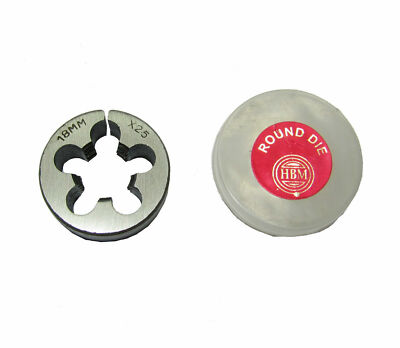 18MM X 2.5 DIE THREADING ROUND SPLIT DIE STANDARD M18 PITCH | eBay UK