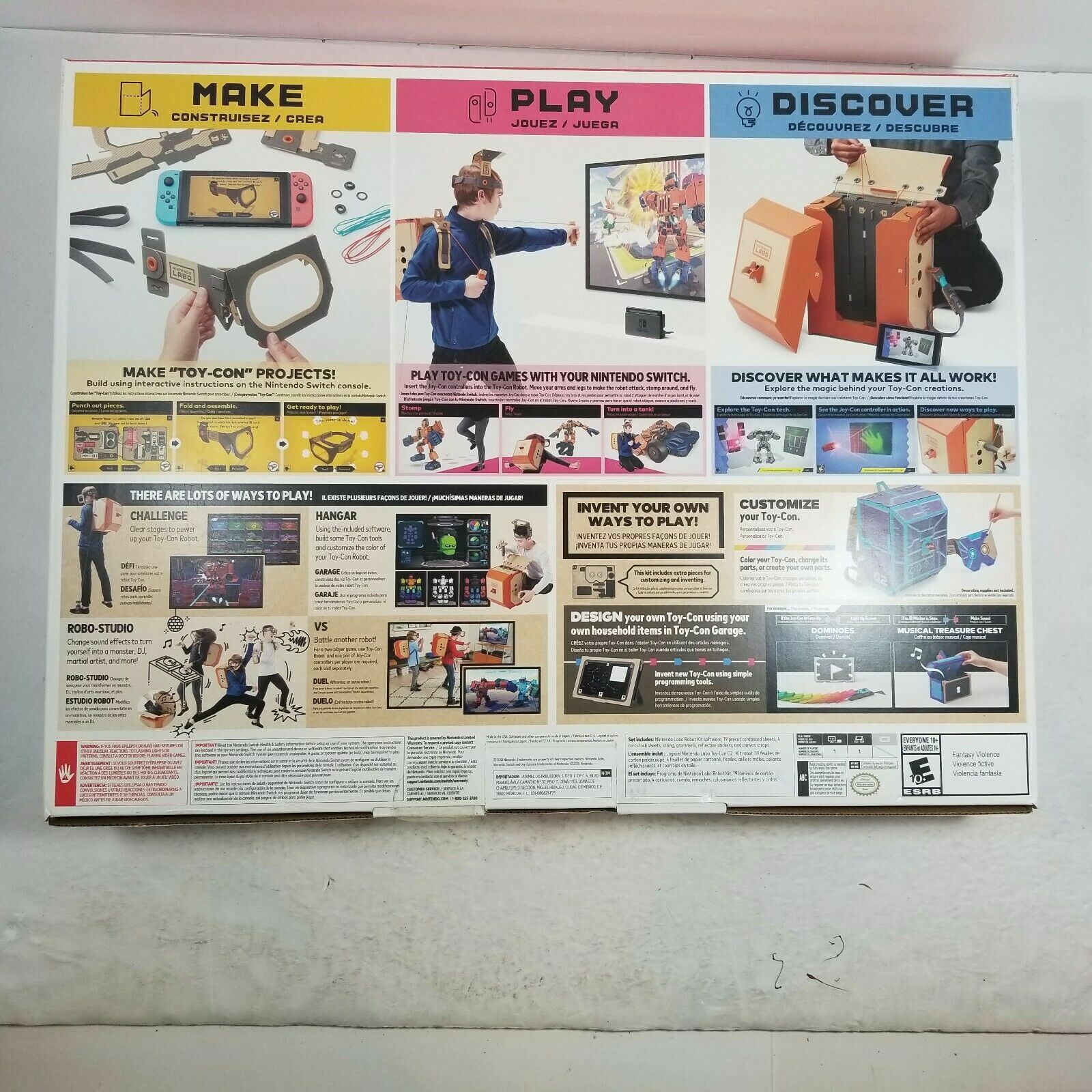 Labo Toy-Con 01 Variety Kit (Nintendo Switch, 2018) for sale online | eBay