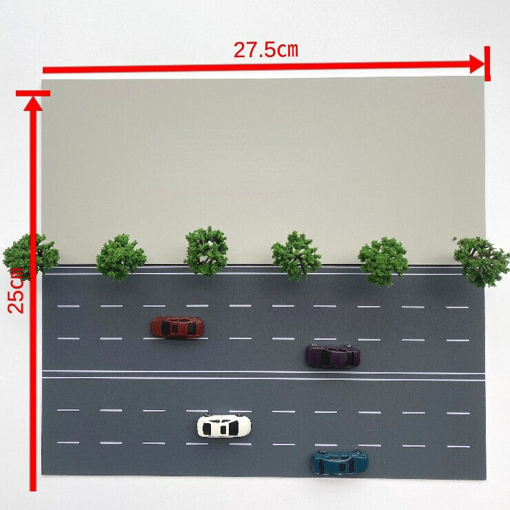 N Scale Diorama Road Model Railway Layout Street Highway Scene Building ...