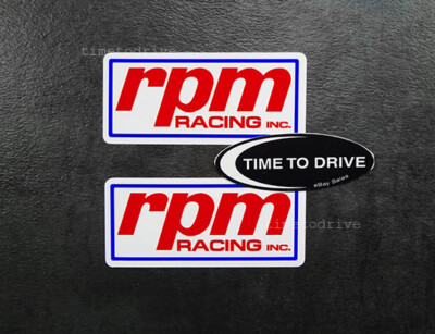 2pc RPM Racing decals stickers Motocross Suzuki AHRMA IT CR KX OW RM ...