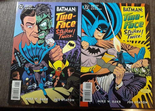BATMAN TWO-FACE STRIKES TWICE 1-2 HIGH GRADE TPB FLIP-BOOK SET DC ...