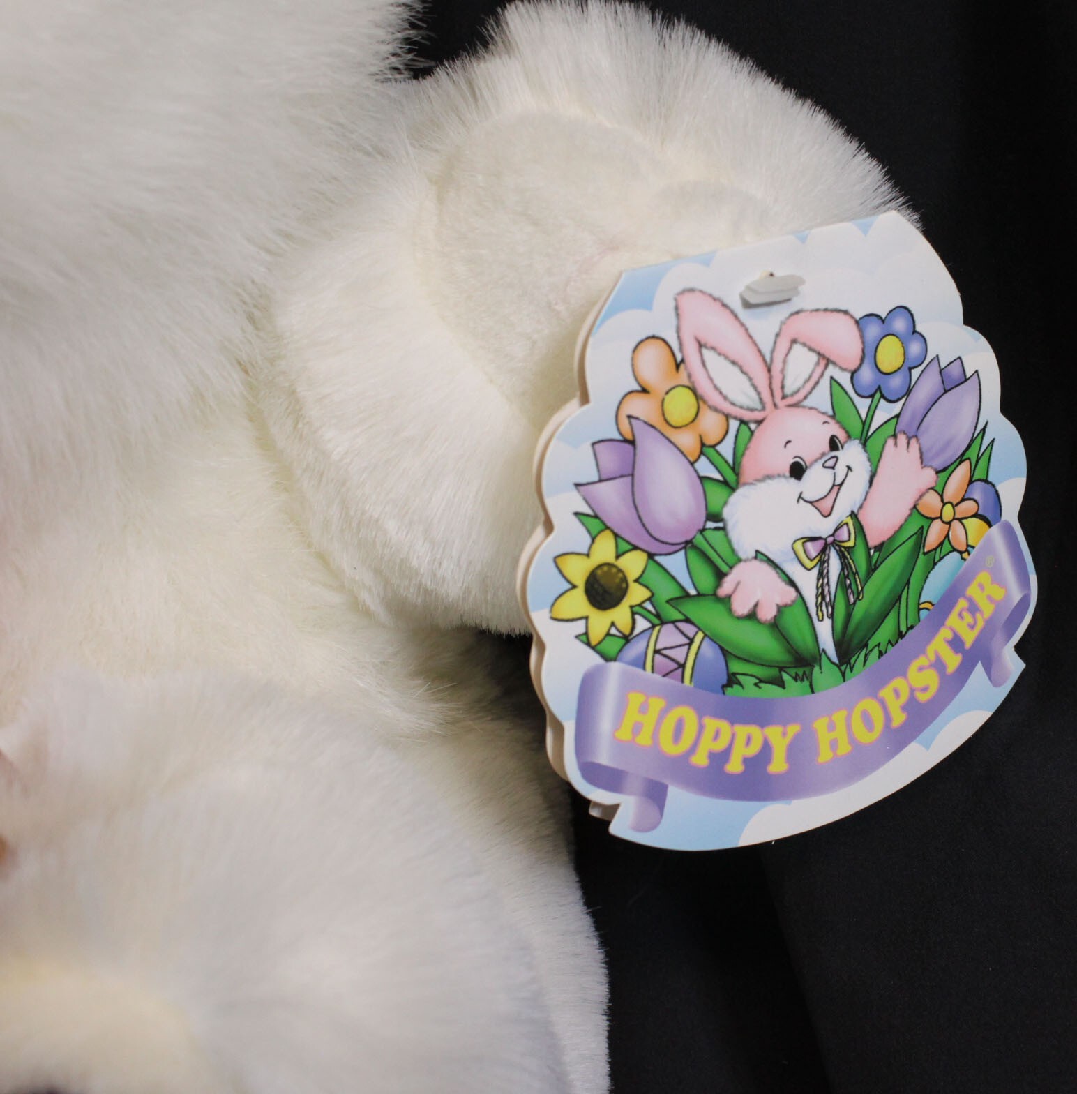 Vtg Hoppy Hopster Dan Dee Plush Rabbit Bunny Easter 21" Sitting White ...