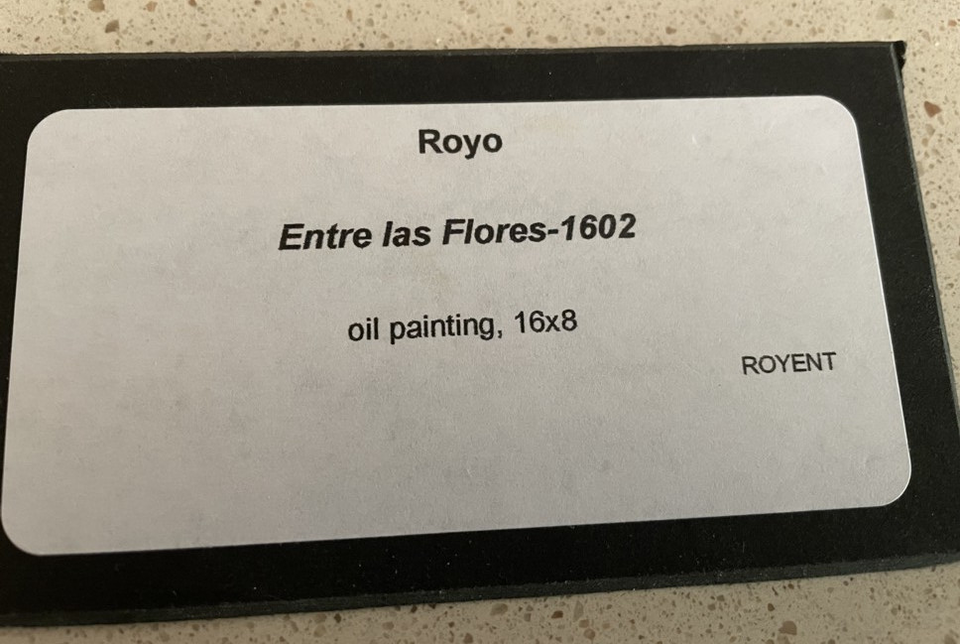 JOSE ROYO - ENTRA LAS FLORES - ORIGINAL PAINTING - OIL ON CANVAS - 16 ...