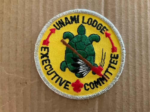 Unami Lodge 1 1980’s Executive Committee OA Patch Silver Border Adult ...