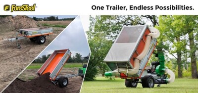 Leaf & Lawn Vacuum Wagon by FORESTEEL / commercial / large capacity 2.6 ...
