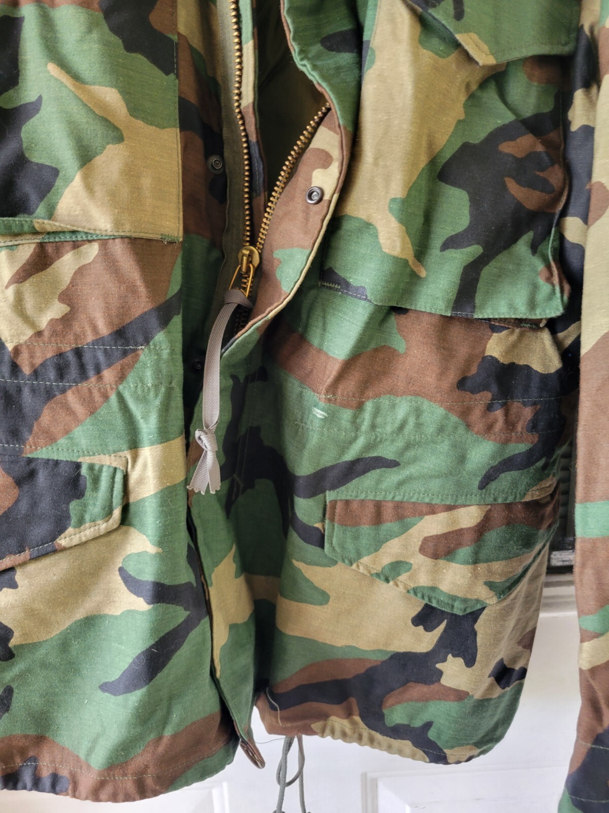 Vintage Find USGI Issued Military M65 BDU Field Jacket Woodland Camo ...