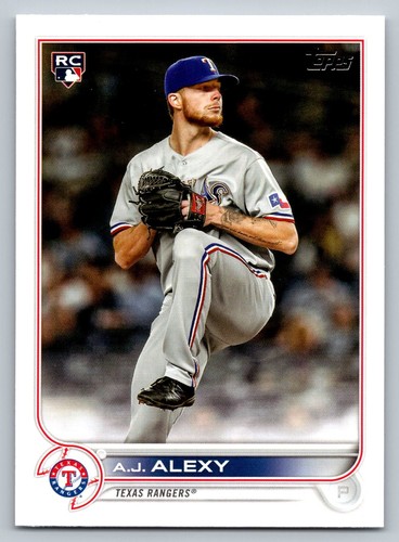 2022 Topps #547 A.J. Alexy Texas Rangers ROOKIE | eBay