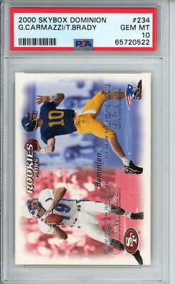 2000 Skybox Dominion #234 Tom Brady Rookie Card PSA 10 Gem Mint | eBay