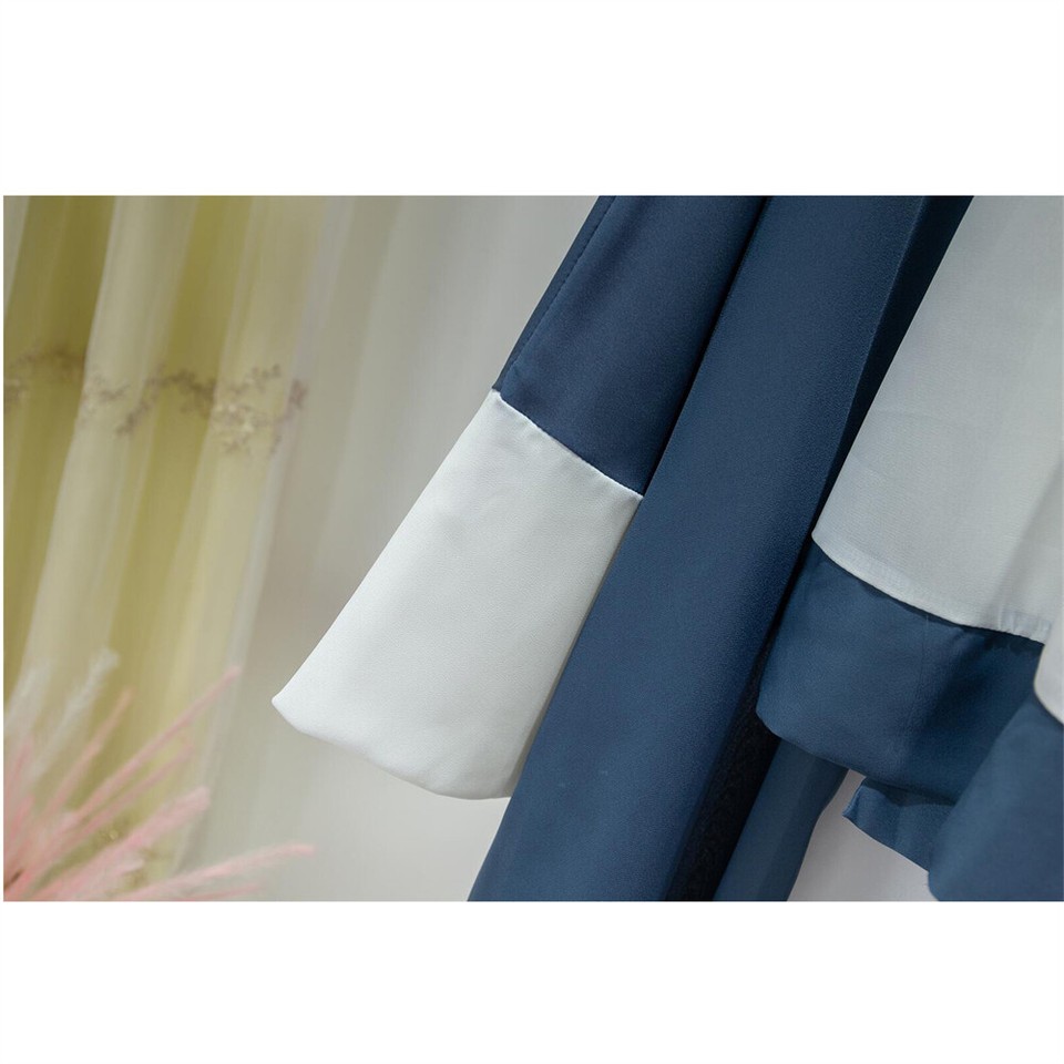 Women Muslim Open Cardigan Abaya Islamic Long Robes Dubai Ramadan Gown ...