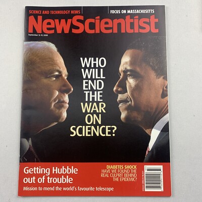 New Scientist Magazine Barack Obama War On Science September 19 2008 | eBay