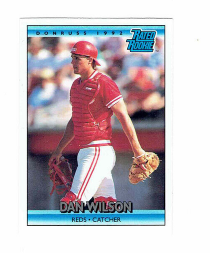 Dan Wilson Cincinnati Reds Rated Rookie Catcher #399 Donruss 1992 # ...