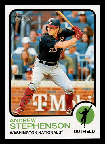 2022 Topps Heritage Andrew Stevenson #570 Nationals Centered Mint | eBay