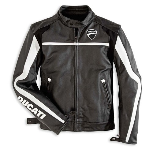 Ducati Course Riding Motorcycle Jacket Motorbike Leather Racing Biker ...