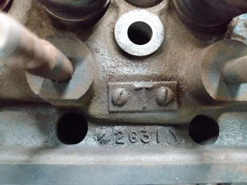 1972 FORD 302 CYLINDER HEAD C9TE-C - single REMANED DATE 2G31 5/16 ...