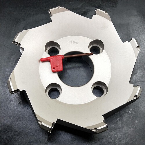 45° KM12-200-60-8T Face Milling Cutter +NT40-FMB60 + 20Pcs SEKT 1204 ...