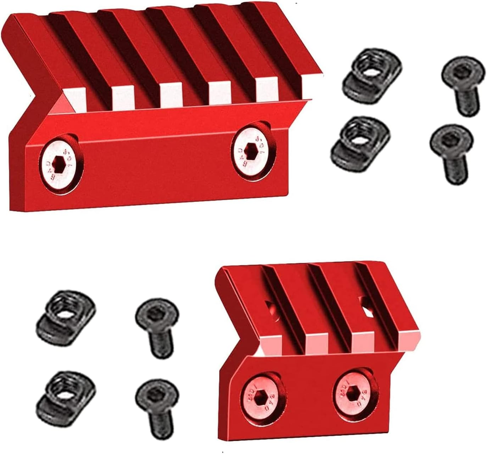 Combo of 4-45 Degree Offset Mount, 5 Slot, 3 Slot Rail with Quick ...