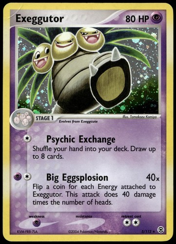 Exeggutor Holo Rare FireRed & LeafGreen 5/112 LP | eBay