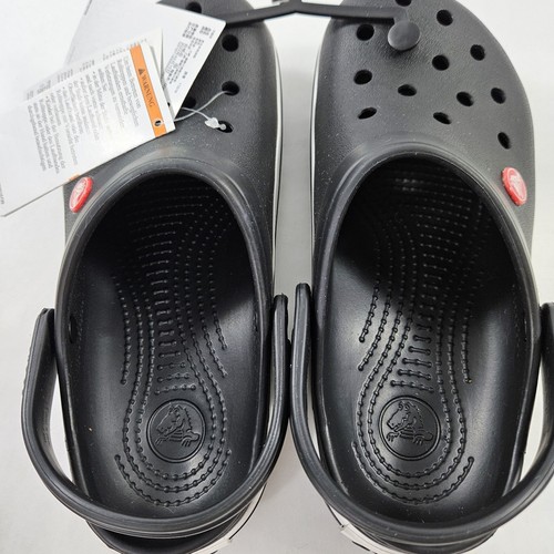 Crocs Crocband Platform M6 W8 Black White Iconic Comfort Unisex | eBay