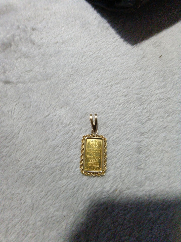 1 Gr 999.9, 24 kilates / 14 Kilates Gold Bar Credit Suisse /Gold ...